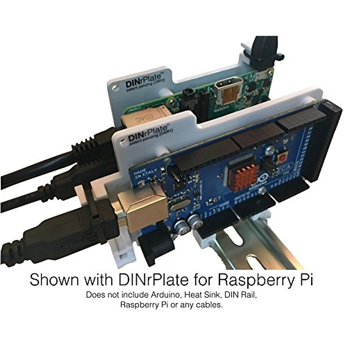 DIN Rail Mount for Arduino UNO/Mega (3-Pack)