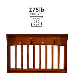 Linon Hall Tree with Storage Bench, 36"W x 18"D x 64"H, Walnut