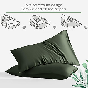 Linenwalas Tencel Lyocell Duvet Cover Set with Deep Pocket Fitted Sheet, Viscose Made from Eucalyptus Soft, Lightweight and Breathable Complete Bedding Set (Avocado Green, King)