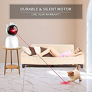 PetDroid Motion Activated Cat Laser Toys Automatic for Indoor Cats,Interactive Cat Toys for Kitten/Dogs,Rechargeable Large Capacity Battery,Adjustable Speed and Circling Ranges