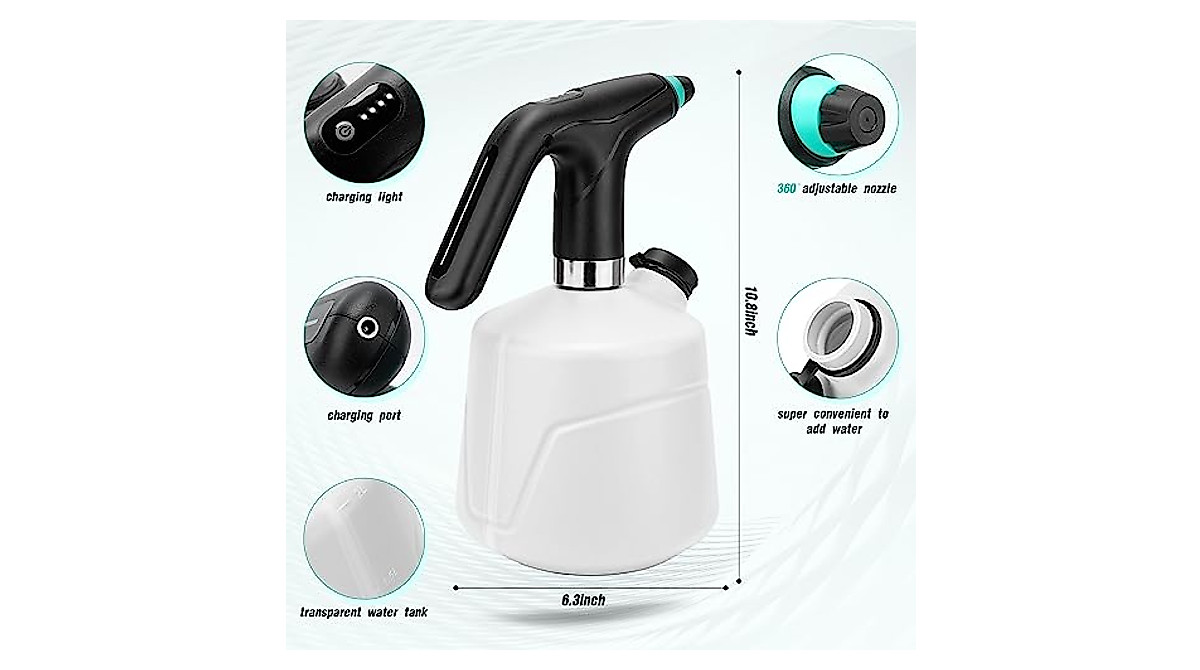 Automatic Electric Water Sprayer 1/2 Gallon for Plants