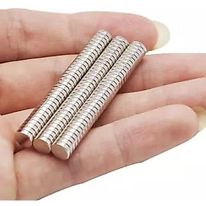 30 Pcs 5x3 mm Fine Clutter Small Magnets | Heavy Duty Magnets Fridge | Button Magnets | Small Magnets for Crafts | Mini Magnet | Small Circle Magnets | Bulk Magnets for Collars Whiteboard