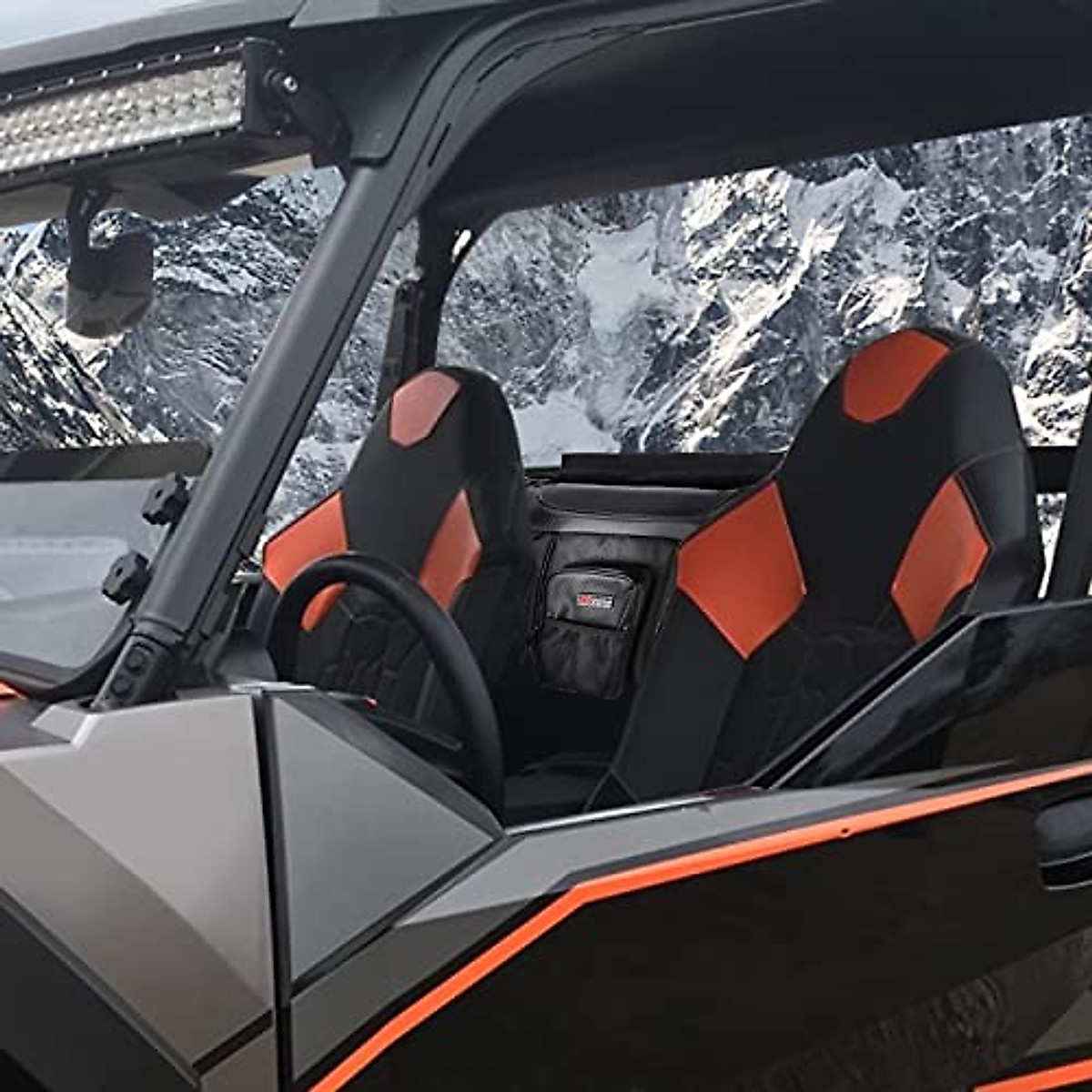 Hutexico For General 1000 Storage Accessories, Behind Seat Bag Center Seat Shoulder Bag Gear Bag UTV Storage Bag For Polaris General 1000/1000-4 / XP 1000 / XP 4 1000 2016-2023 (Black)