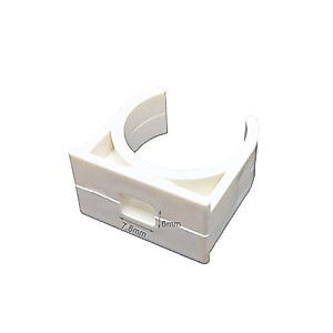 Haozheng PVC Water Pipe Clamps Clips for 25mm/0.98 Inch OD U-Hook TV Trays Tubing Hose Hanger Support Pex Tubing White 20pcs