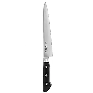 MASAMOTO AT Japanese Petty Knife 6" (150mm) Kitchen Small Utility Knife, Sharp Japanese Stainless Steel Blade, Pakkawood Handle, Made in JAPAN