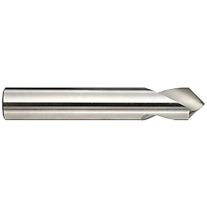 YG-1 - 0201L High Speed Steel NC Spotting Drill Bit, Uncoated (Bright), Straight Shank, Slow Spiral, 90 Degree, 5/16" Diameter x 3-7/64" Length (Pack of 1)