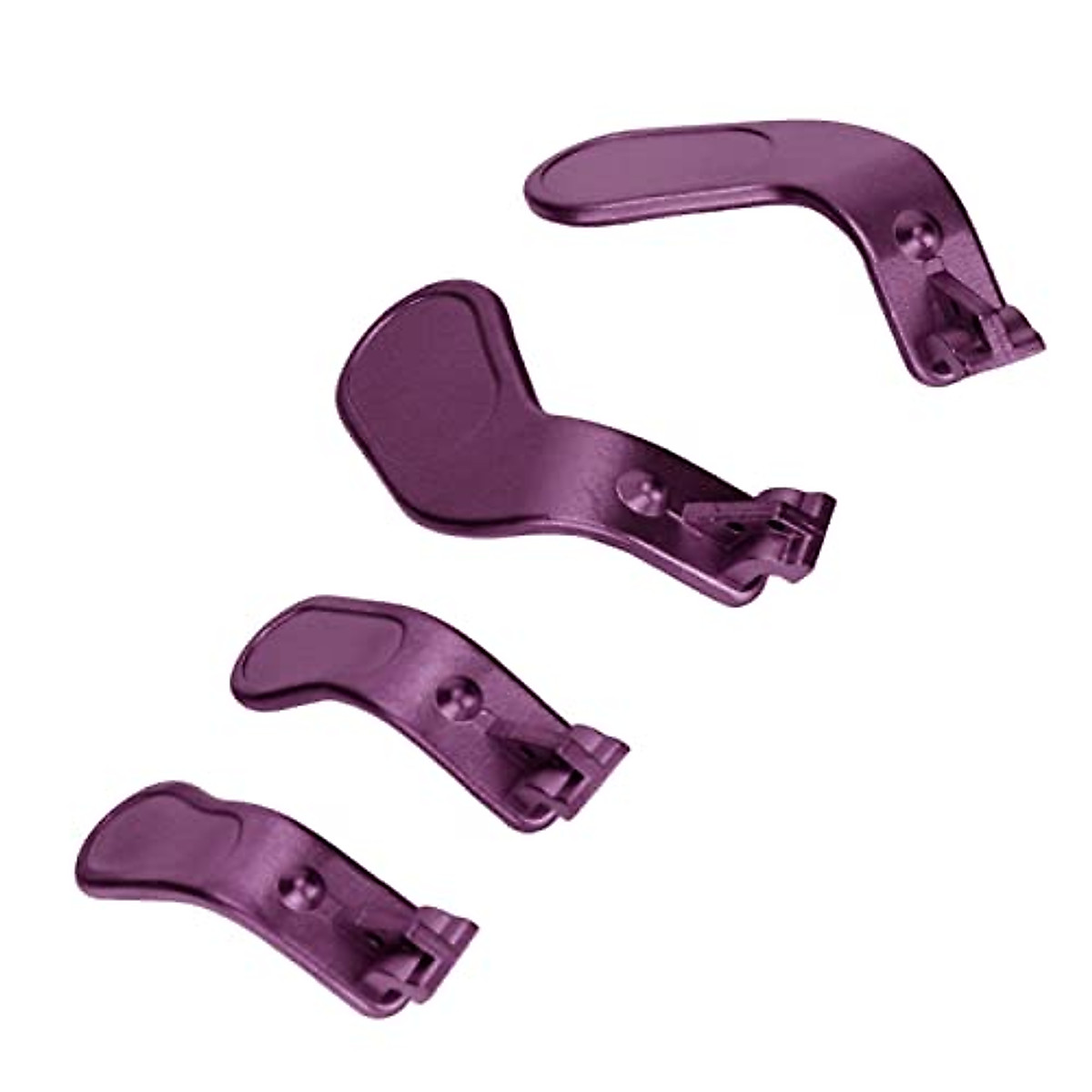 Metal Paddle Replacement, Easy To Replace Simple Operation 4pcs Controller Paddles Interchangeable Improve Accuracy for Elite Controller(Purple)