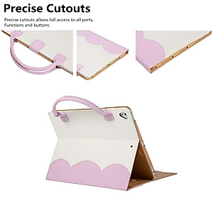 Albc Cute Case for iPad Mini 5 2019 / 5th Generation Mini / iPad Mini 4 / 3 / 2 / 1 - Smart Slim Handbag Leather Stand Cover with Auto Wake/Sleep Feature,Pink