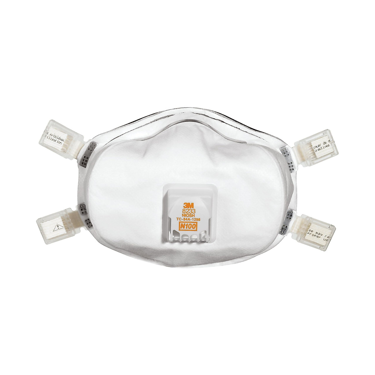 3M N100 Lead Paint Removal Valved Respirator 8233, 1 Pack, COOL FLOW Exhalation Valve, NIOSH-APPROVED, Advanced Filter Media For Easy Breathing, Adjustable Noseclip, Soft Foam Faceseal (8233PA1-B-PS)