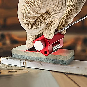 Saker Honing Guide Tool - Sharpening Holder of Whetstone for Woodworking- Chisels and Planes 0-2.55 inches RED,1PC