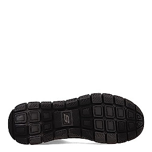 Skechers Men's Track Front Runner Lace-up Sneaker Oxford, Black/Black, 14