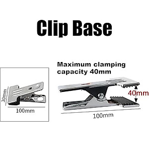 SHHUAOIL Work Lamp 24V/220V Led Work Lights Clamp Base Fast Heat Dissipation Adjust The Lighting Angle Arbitrarily High Brightness Lamp Beads for CNC Machine Tool Lighting(7w,220v)