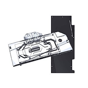Bykski Full Coverage GPU Water Block and Backplate for MSI RTX 3090 Ventus (N-MS3090VES-X-V2)