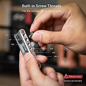 SmallRig Folding Tool Set with Screwdrivers and Wrenches, Pocket-sized Folding Multitool with 7 Functional Tools for Video Photographers AAK2213C