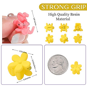 choicbaby 80PCS Baby Hair Clips for Girls 16 Different Variety of Colors Cute Baby Hair Accessories Mini Flower Hair Clip for Infant Fine Hair