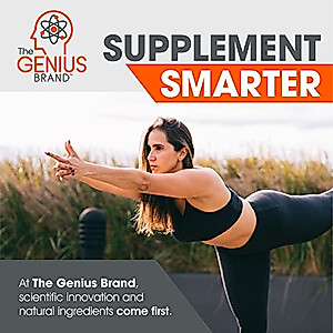 Genius Joy, Nootropic Mood Enhancer Supplement - Support Cognitive Health, Enhance Mood & Neural Function with Brain Boosting L-Theanine, Panax Ginseng & SAM-e