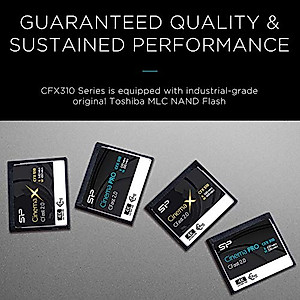 Silicon Power 128GB CFast2.0 CinemaPro CFX310 Memory Card, 3500X and up to 530MB/s Read, MLC, for Blackmagic URSA Mini, Canon XC10/1D X Mark II and More
