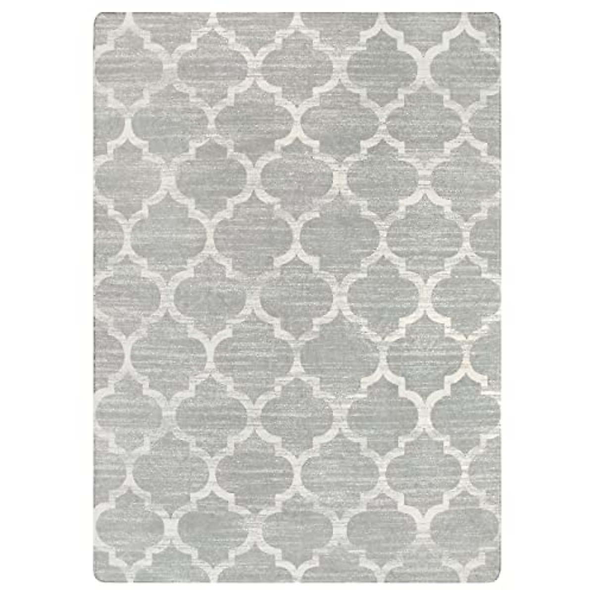 Lahome Moroccan Machine Washable Rug - 5x7 Area Rugs for Living Room Non-Slip Throw Large Grey Rugs for Bedroom Modern Trellis Carpet for Entryway Office Kitchen Dining Room Rug Decor (5'x7', Gray)