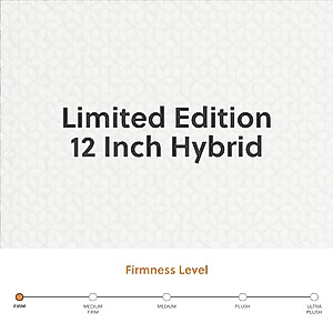 Signature Design by Ashley Limited Edition Firm 12 Inch Hybrid Mattress with Gel Memory Foam and Edge Support for Cool Sleep and Pressure Relief, Twin XL