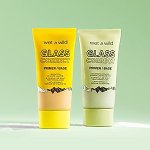 wet n wild Prime Focus Glass Skin Correct Primer, Bright Crystal Finish, Yellow