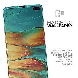 DesignSkinz Liquid Abstract Paint V60 Protective Vinyl Decal Wrap Skin Cover Compatible with The Samsung Galaxy S20 (Screen Trim & Back Glass Skin)