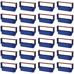 SP700 MYCARTRIDGE Compatible Ink Ribbon Replacement for Star SP-700 SP700 RC700 SP700BR RC700BR SP712 SP712R SP717 SP742R SP747 SP740 Printer Ribbon (Black/Red 24-Pack) SP700