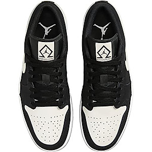 Nike Men's Air Jordan 1 Low Shoes, Black/Multi-color/White/Black, 10