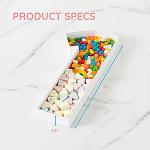 Soul & Lane Cardboard Numbers for Birthday Parties and Anniversaries, Fillable Candy Gift Box - Number 1
