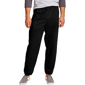 Hanes mens Ecosmart Non-pocket (Pack of 2) athletic sweatpants, Black-2 Pack, 3X-Large US