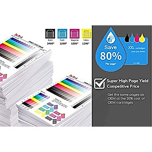 TacTink Compatible Ink Cartridge Replacement for Brother LC20E XXL Super High Yield for Brother MFC-J775dw, MFC-J5920DW, MFC-J985DW XL (2 Black, 1 Cyan, 1 Magenta, 1 Yellow) 5-Pack