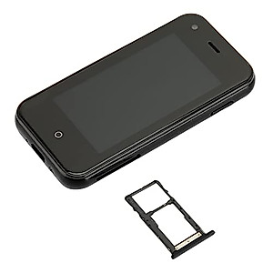 Mini Smartphone, 3G Cell Phones Dual Sim Cute Smartphone Unlocked Kids Phone Pocket Cellphone 2.5 Inch WiFi 1GB 8GB Quad Core Phone for Students (Elf Black)