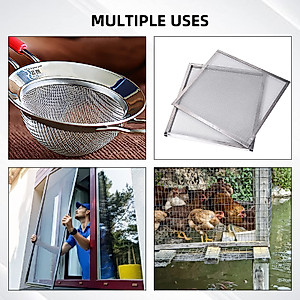 LABALPHA 20 Mesh Wire Mesh 304 Stainless Steel Woven Wire Mesh, Air Vent Mesh 16X12 inches, for Cage, Garden, Filter Mesh, Never Rust, Hard and Heat Resisting, 2pcs