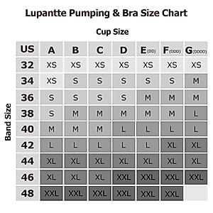 Lupantte Hands Free Pumping Bra, Comfortable Breast Pump Bra with Pads, Adjustable Nursing Bra for Pumping .Suitable for Breast Pumps Like Spectra, Lansinoh, Philips Avent,Medela etc. (Small) Black