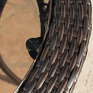 Christopher Knight Home Figi PE 34" Glass Table, Multibrown