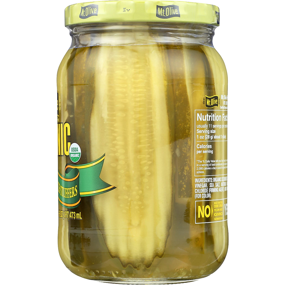 MOUNT OLIVE Organic Dill Sandwich Stuffers, 16 FZ