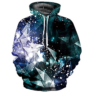 Muscularfit mens sweatshirt Men Hoodies Graphic Fashion 3D Print Pullover Hooded Sweatshirts Causal Long Sleeve Drawstring Lightweight Hoodie mens 2xl hoodie Purple 3X