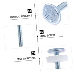 ibasenice 12 Pcs Child Playpen Screws Baby Gate Screw Threaded Spindle Rod Baby Accessory Spindle Rods for Baby Gate Bolt for Pressure Mounted Thru Gates Screw The Fence Hardware Safety Door