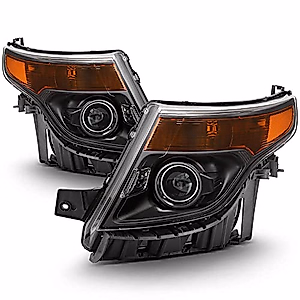 ACANII - For 2011 2012 2013 2014 2015 Ford Explorer Halogen Headlights Headlamps Driver + Passenger Side