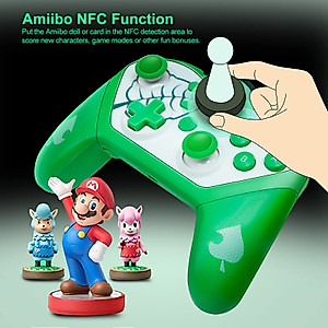 Switch Controller,Wireless Pro Controller for Switch/Switch Lite/OLED with Hardshell Carry Case, Switch Remote Gamepad with Joystick,NFC,Home Wake-Up,Support Gyro Axis,Turbo and Dual Vibration