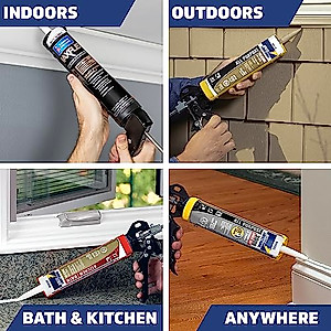 White Lightning W43101010 Silicone Ultra Gutter and Roof Sealant, Clear, 10.1 fl.oz.