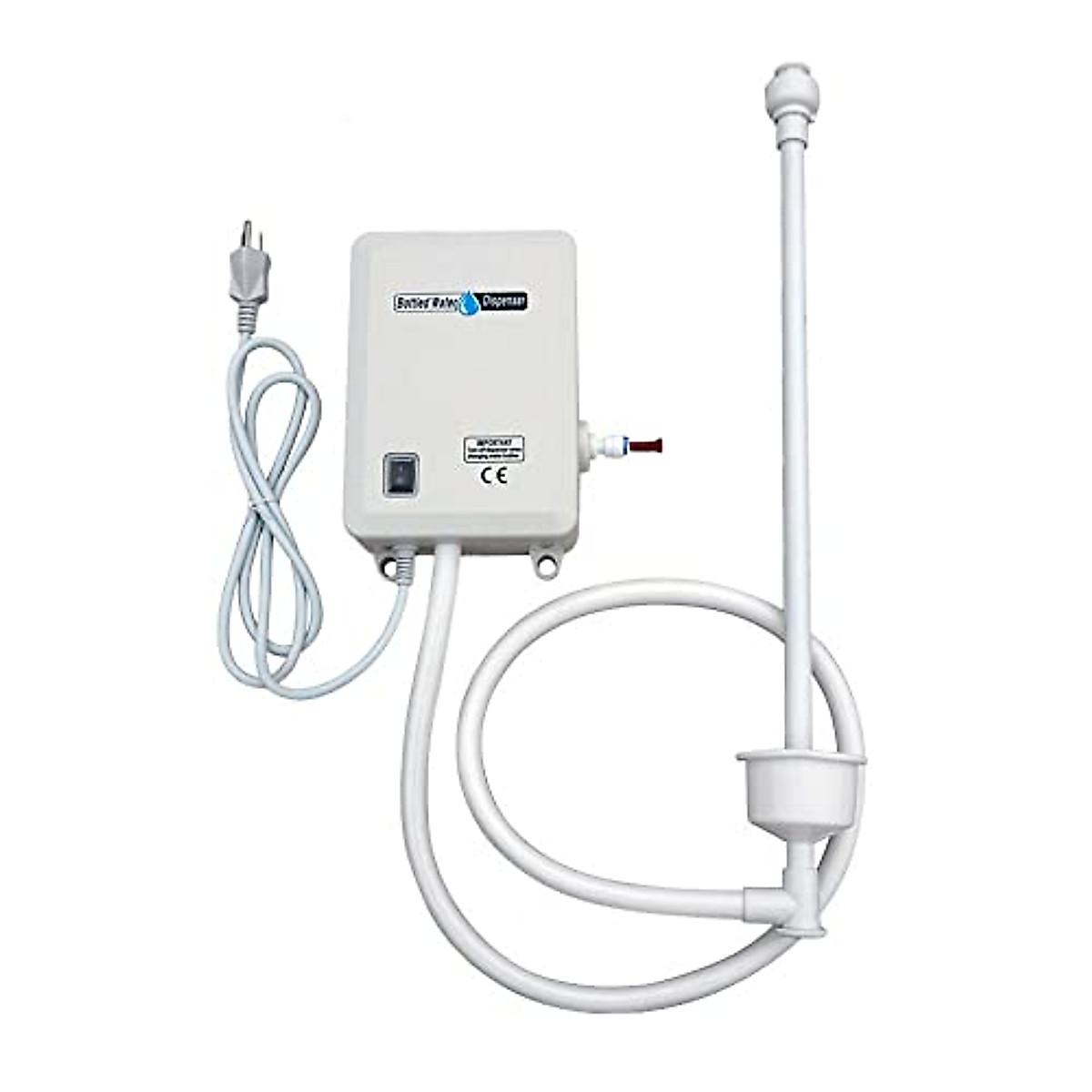 LIYUAN Bottled Water Dispenser Pump System 5 Gallon Water Jug Pump 5 Gal Electric Water Dispenser Ice Maker Water Dispenser Drinking Water Pump Coffee Water Dispensing System with Single Inlet Pipe