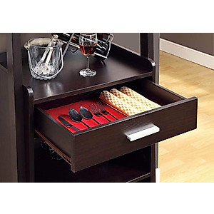 Monarch Specialties , Home Bar, Ladder Style, Cappuccino, 60"H