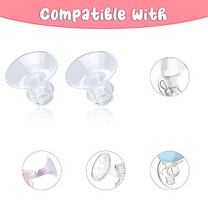 10pcs Breast Pump Flange Insert, 5 Sizes Silicone Flange Insert Replacement with Double-Sided Nipple Ruler for S1/S2/S9/S10/S12 Spectra Flange Breast Pump Guard Shields, Breast Pump Accessories