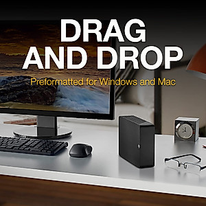 Seagate Expansion STKP4000400 4 TB Desktop Hard Drive - External - Black - Desktop PC, MAC Device Supported - USB 3.0-1 Year Warranty - Retail