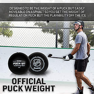 Franklin Sports Stickhandling Balls Training Aid - Hockey Balls Training Aid - Four Balls Included - Deke Kit