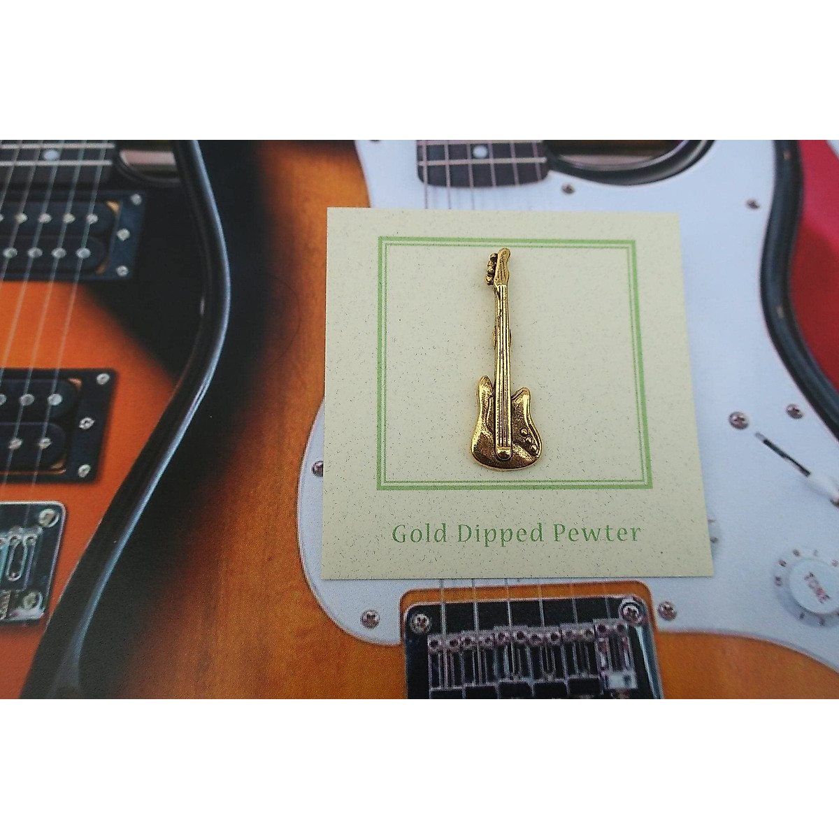 Jim Clift Design Electric Guitar Gold Lapel Pin - 75 Count