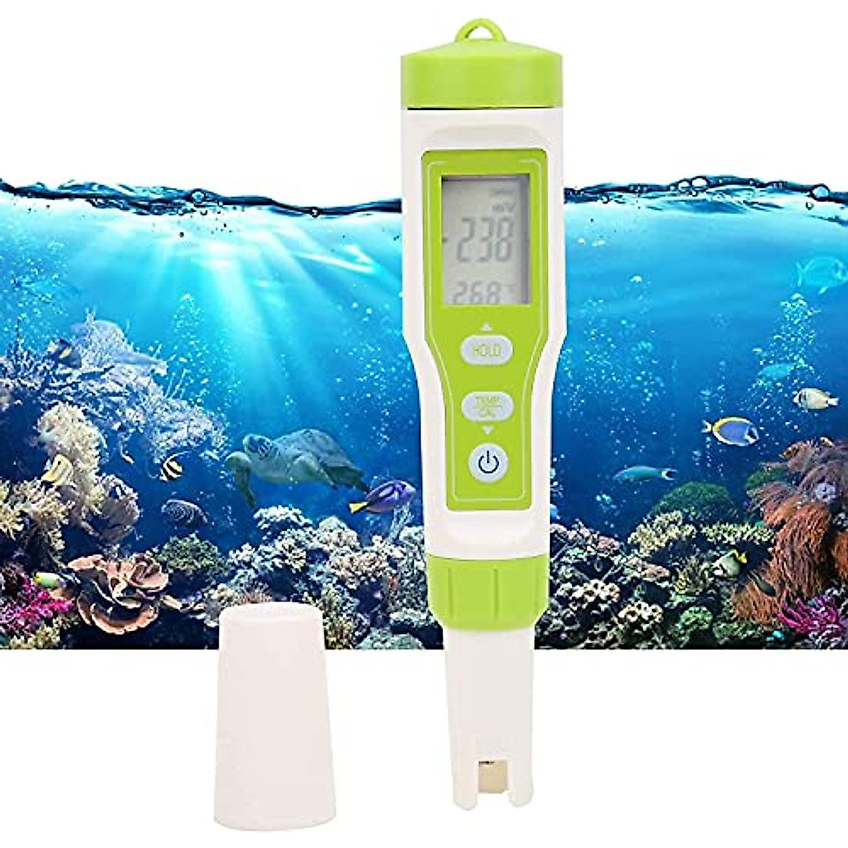 YUESFZ Precise Water Quality Testing Pen Portable PH ORP Conductivity Tester Temperature Meter Water Quality Detector with LED Display Practical Water Quality Detector