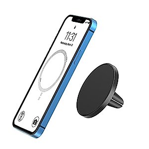 TechMatte MagGrip Car Vent Mount, Magnetic Air Vent Phone Holder Compatible with iPhone 14 14 Plus 14 Pro Max iPhone 13 12 Pro Max Mini MagSafe Case