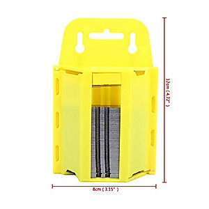 Samger 100 Pack Utility Knife Blades with Dispenser Box Cutter Razor Blades Knife Replacement Carbon Steel Knife Blades