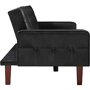 FANYE Black PU Leather, Twin